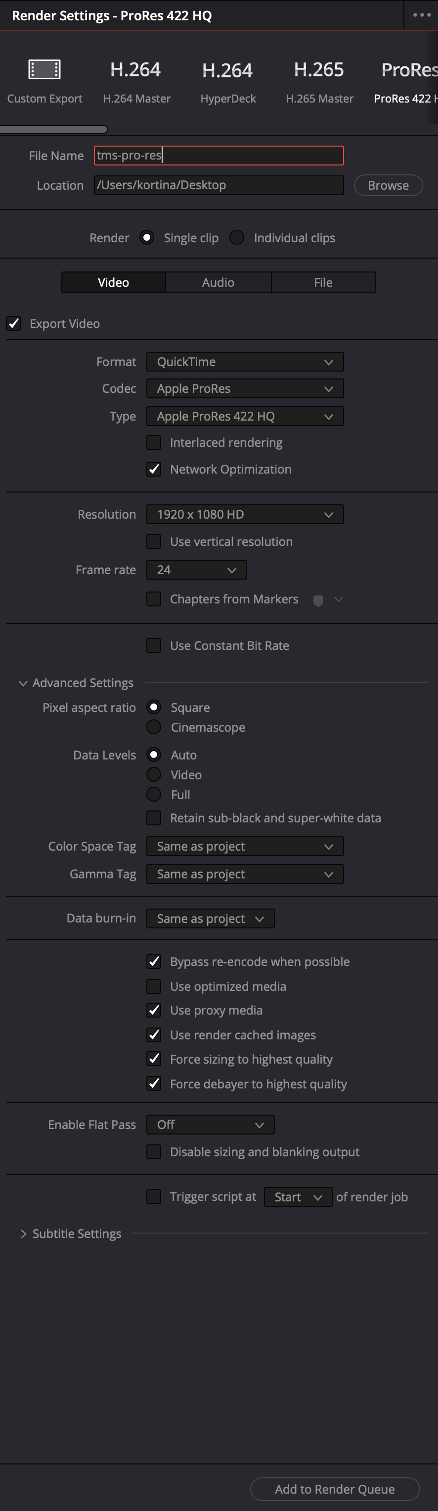 Blackmagic Forum • View topic - Deliver Settings for Festival Screener Upload to Vimeo